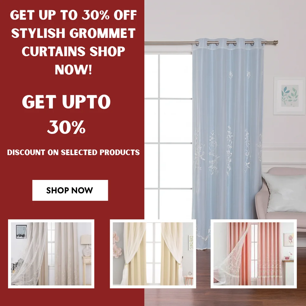 Buy Premium Grommet Curtains in Dubai & Abu Dhabi | Top Deal